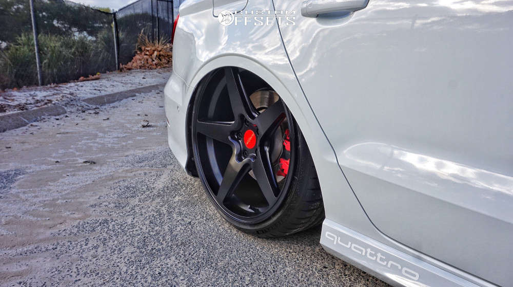 2016 Audi S3 with 19x9.5 45 Rotiform Wgr and 225/35R19 Michelin Pilot Sport 4 S and Air ...