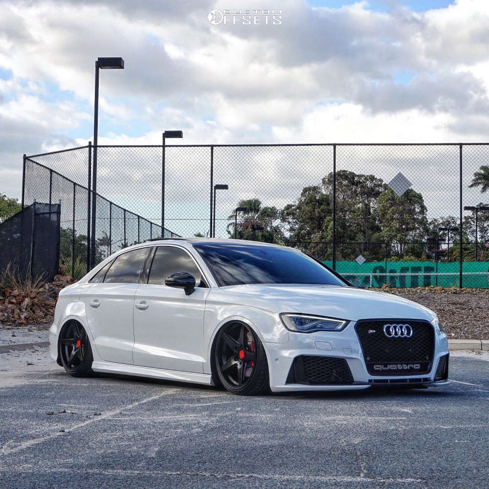 2016 Audi S3 with 19x9.5 45 Rotiform Wgr and 225/35R19 Michelin Pilot ...
