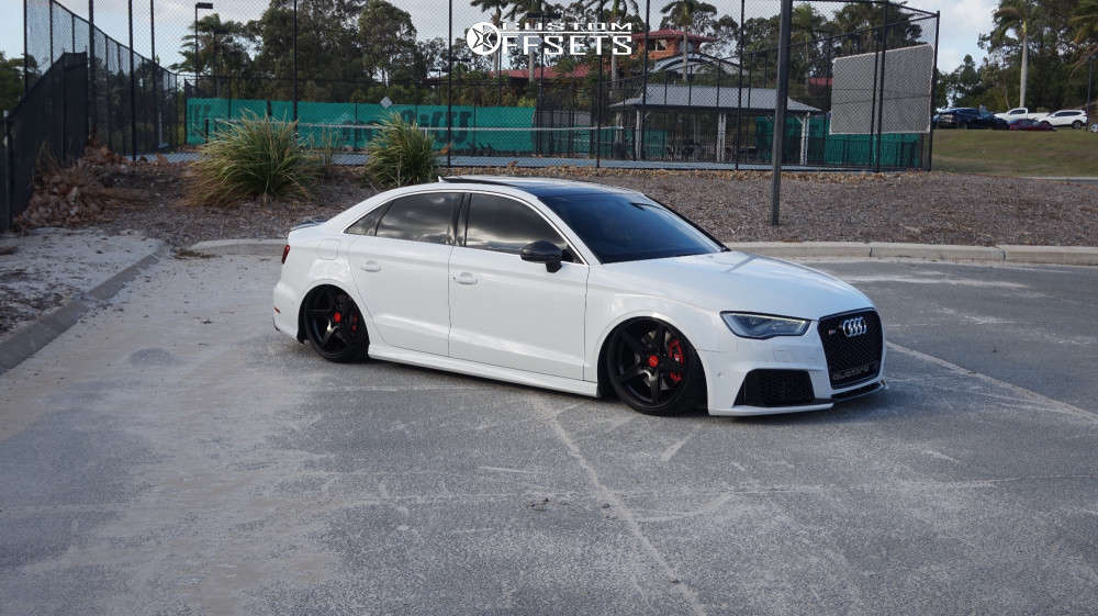 2016 Audi S3 with 19x9.5 45 Rotiform Wgr and 225/35R19 Michelin Pilot ...