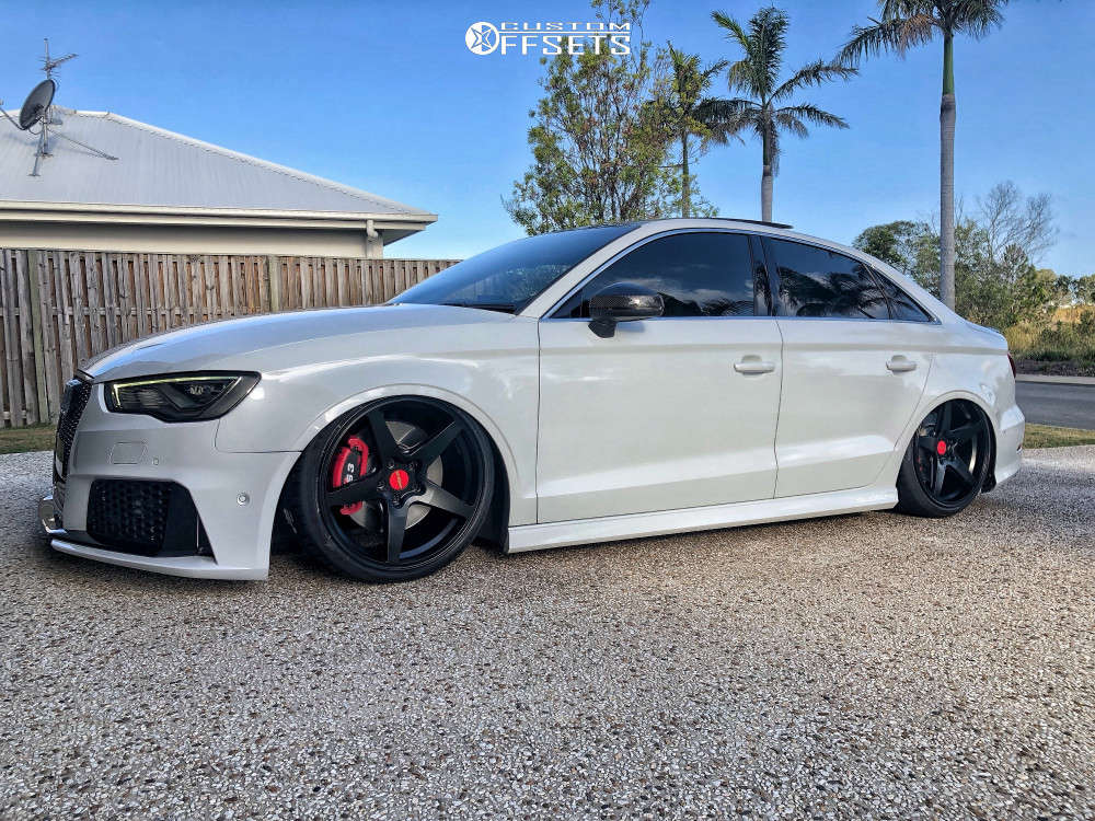 2016 Audi S3 with 19x9.5 45 Rotiform Wgr and 225/35R19 Michelin Pilot ...