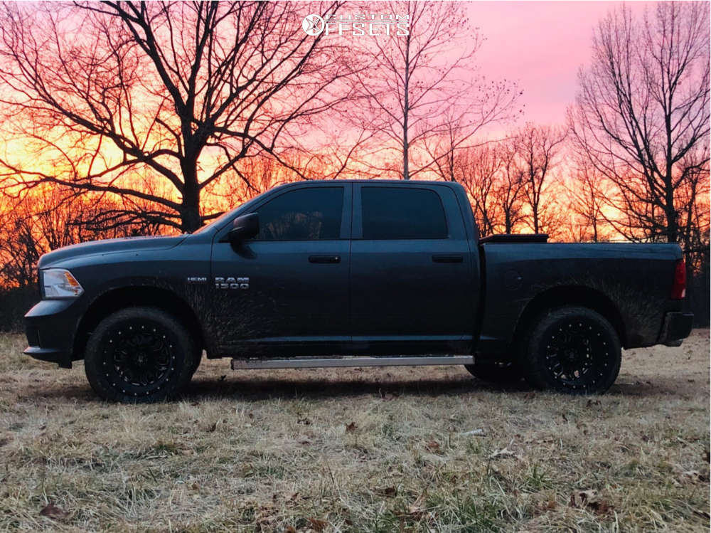 2017 Ram 1500 with 20x12 -44 RBP 87r and 305/55R20 Nexen Roadian At Pro ...