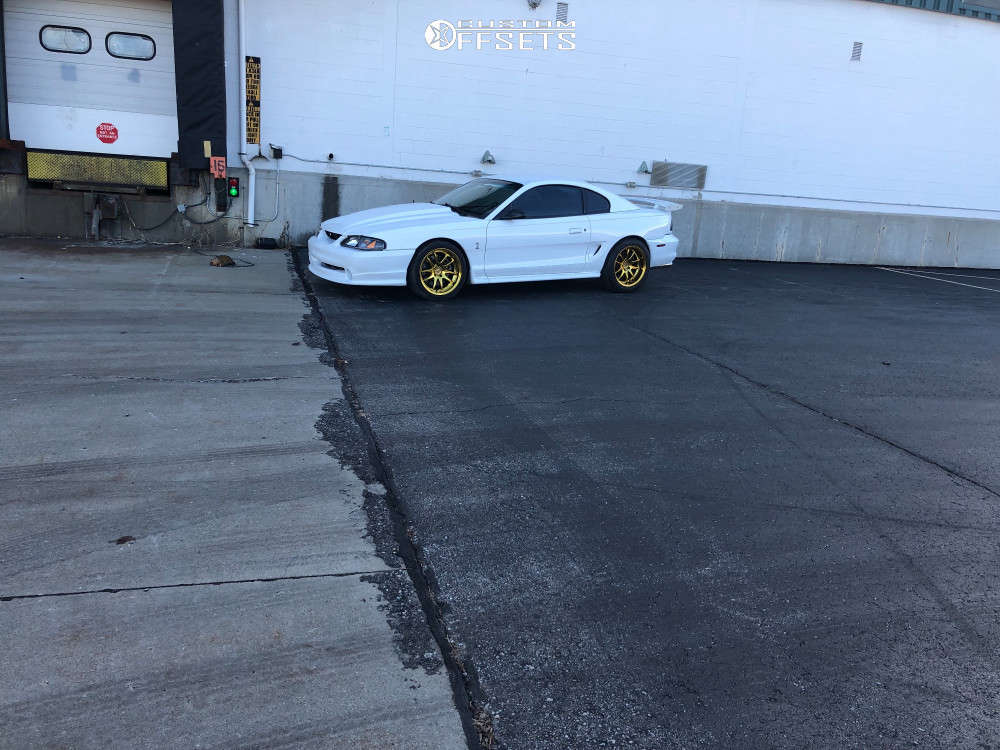 1998 Ford Mustang with 18x9.5 22 Aodhan DS02 and 275/35R18 Achilles Atr ...