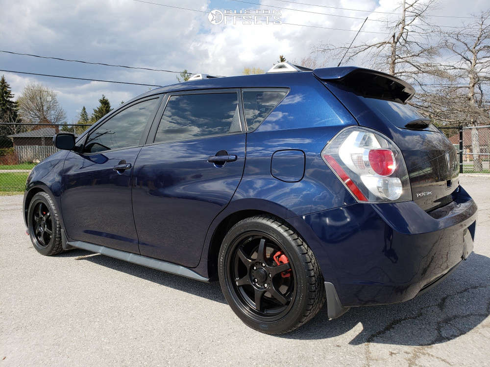 2010 Pontiac Vibe with 17x7.5 35 Konig Backbone and 225/45R17 ...