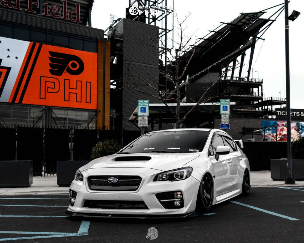 2018 Subaru WRX with 18x9.5 38 AVID1 AV6 and 255/35R18 Continental ...