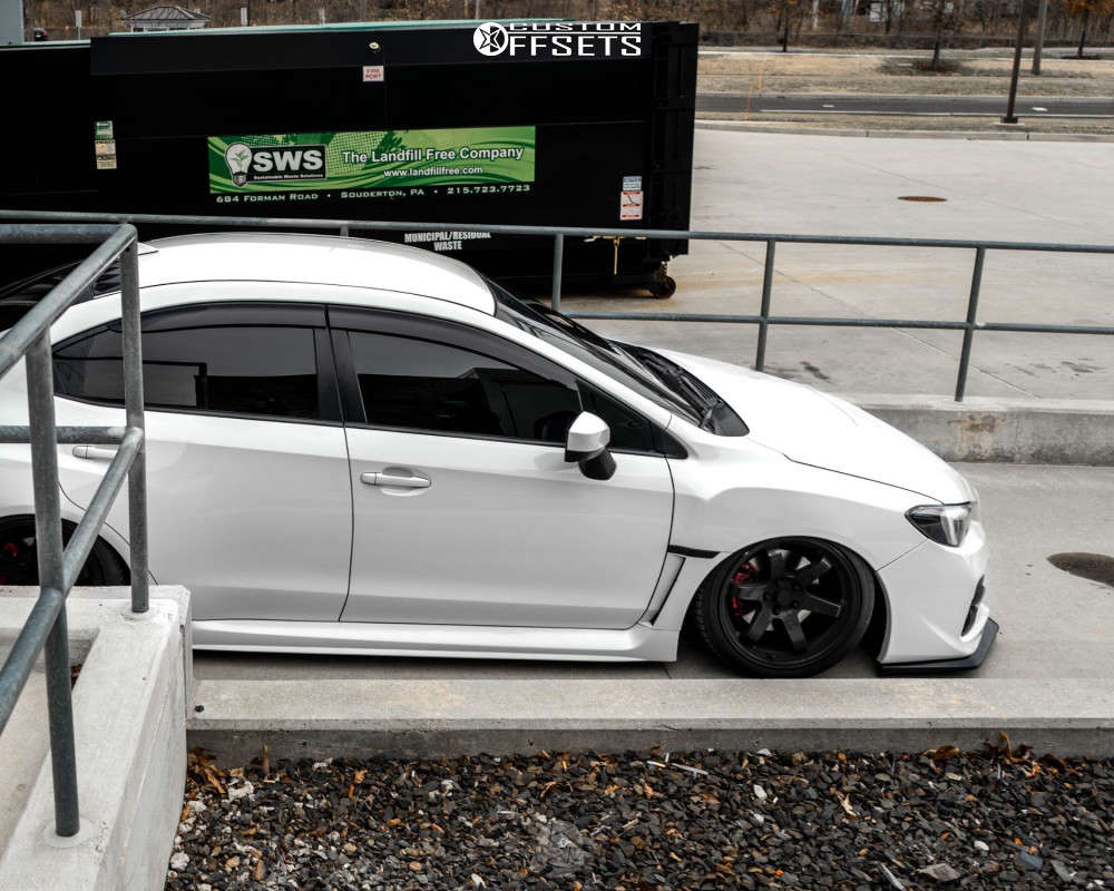 2018 Subaru WRX with 18x9.5 38 AVID1 AV6 and 255/35R18 Continental ...