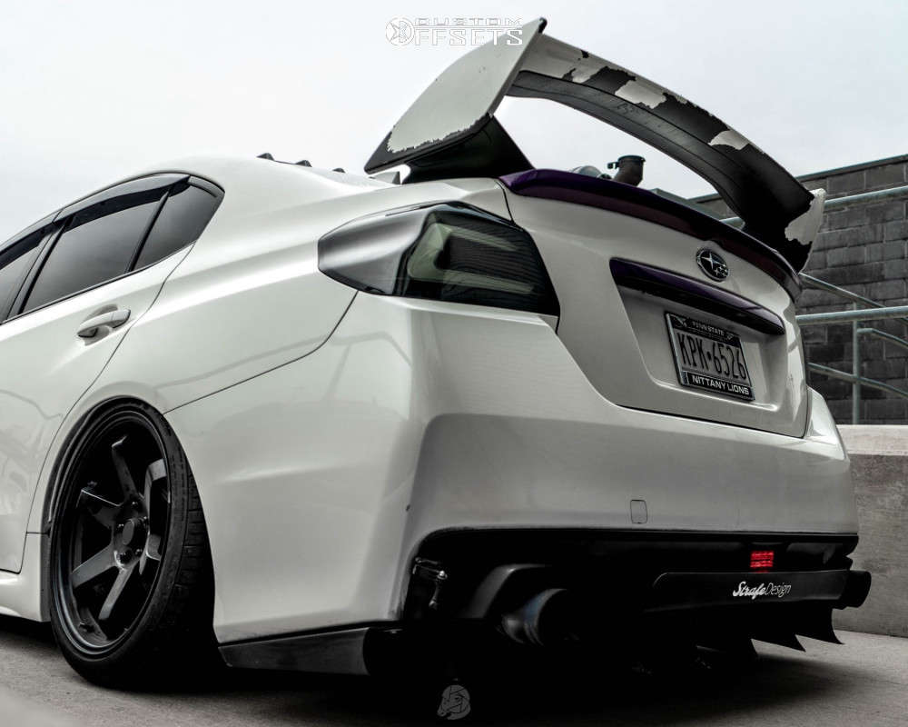 2018 Subaru WRX with 18x9.5 38 AVID1 AV6 and 255/35R18 Continental ...