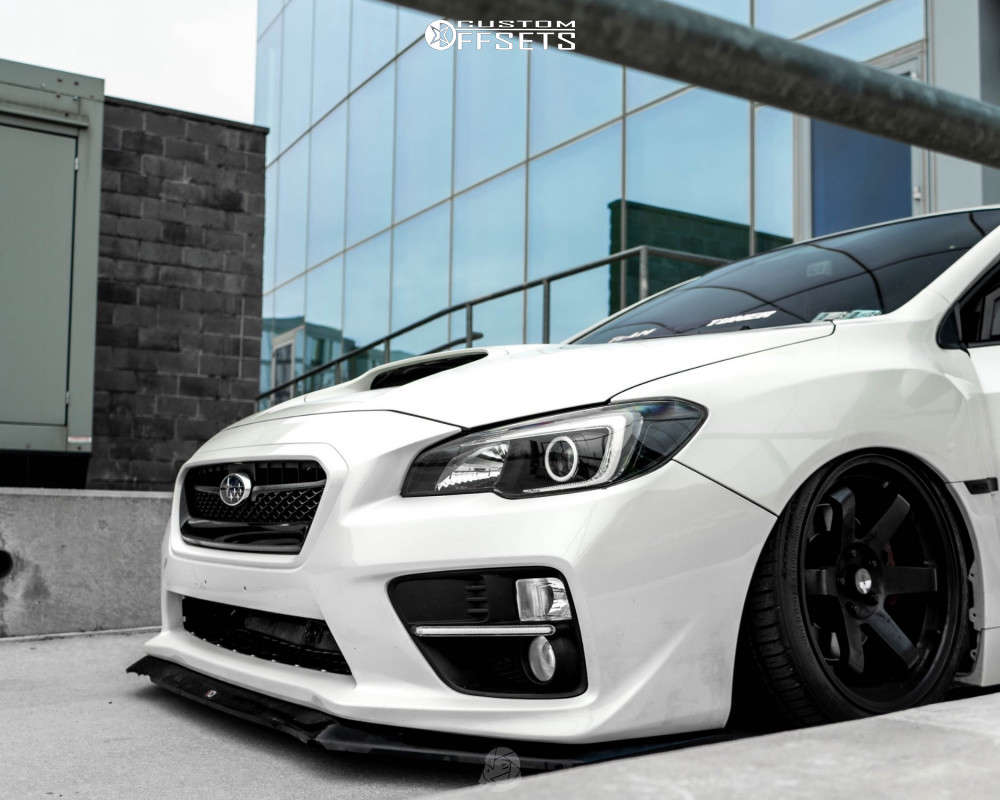 2018 Subaru WRX with 18x9.5 38 AVID1 AV6 and 255/35R18 Continental ...