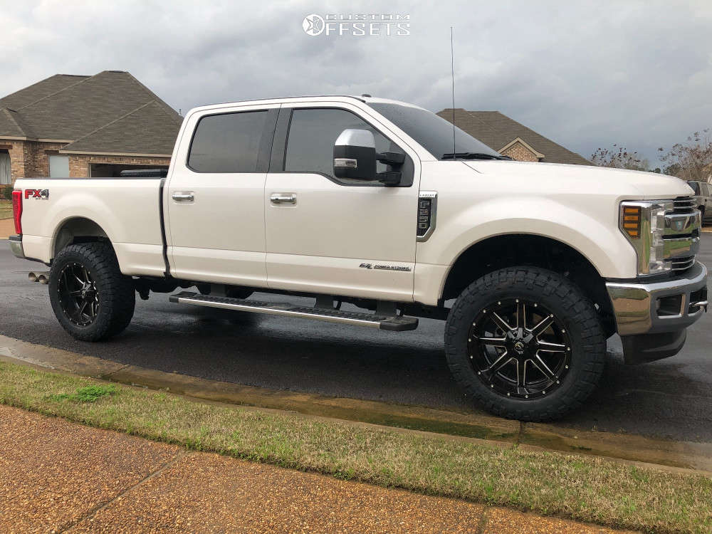 2018 Ford F-250 Super Duty with 22x10 -24 Fuel Maverick D610 and 37/12 ...