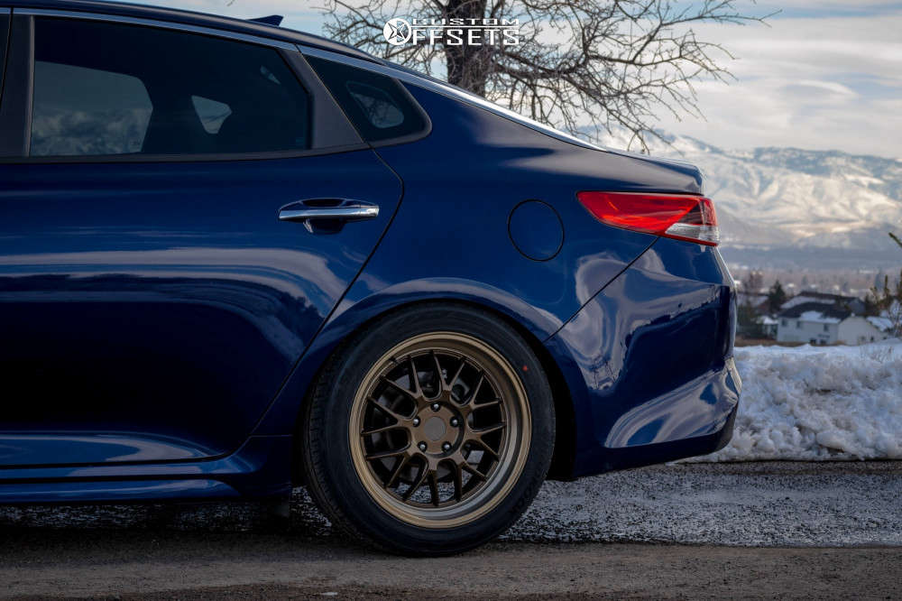 2018 Kia Optima with 18x8.5 35 AVID1 AV34 and 235/45R18 Hankook Ventus ...