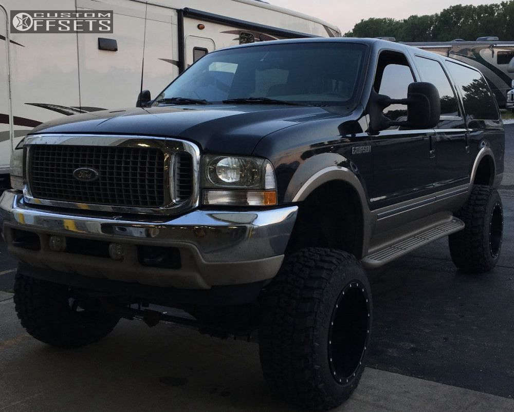 2002 Ford Excursion with 20x14 -76 Fuel Maverick D537 and 35/12.5R20 ...