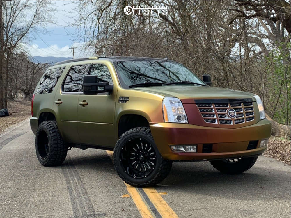 2007 Cadillac Escalade with 20x12 -44 Xtreme Mudder XM-330 and 33/12 ...