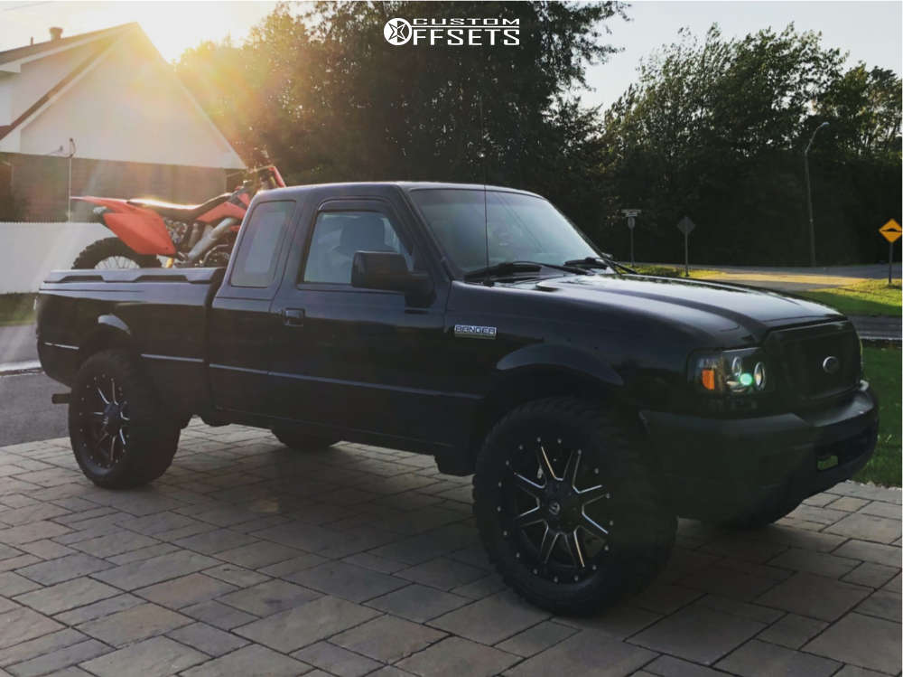 2007 Ford Ranger with 20x9 1 Fuel Maverick and 33/12.5R20 Crosswind M/t ...