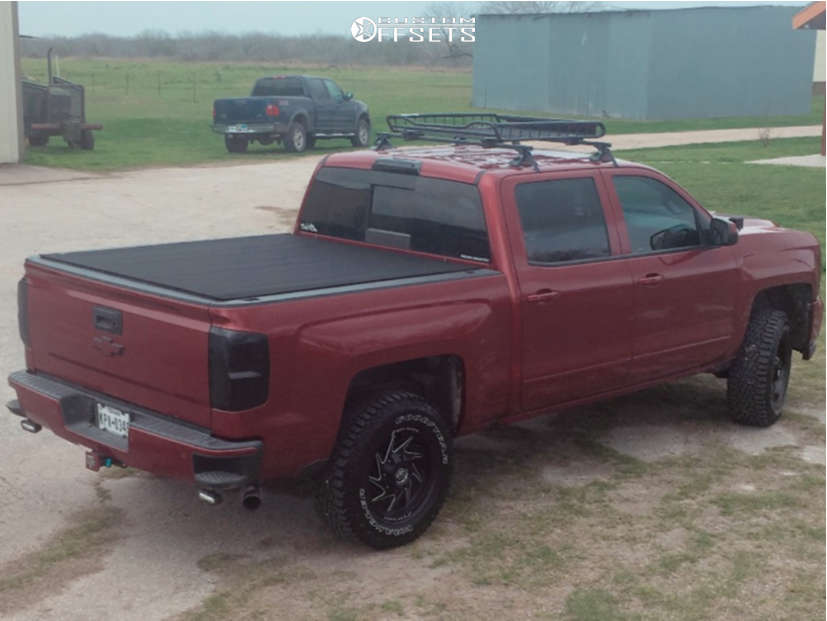 2018 Chevrolet Silverado 1500 with 18x9 0 XF Offroad Xf-203 and 285 ...