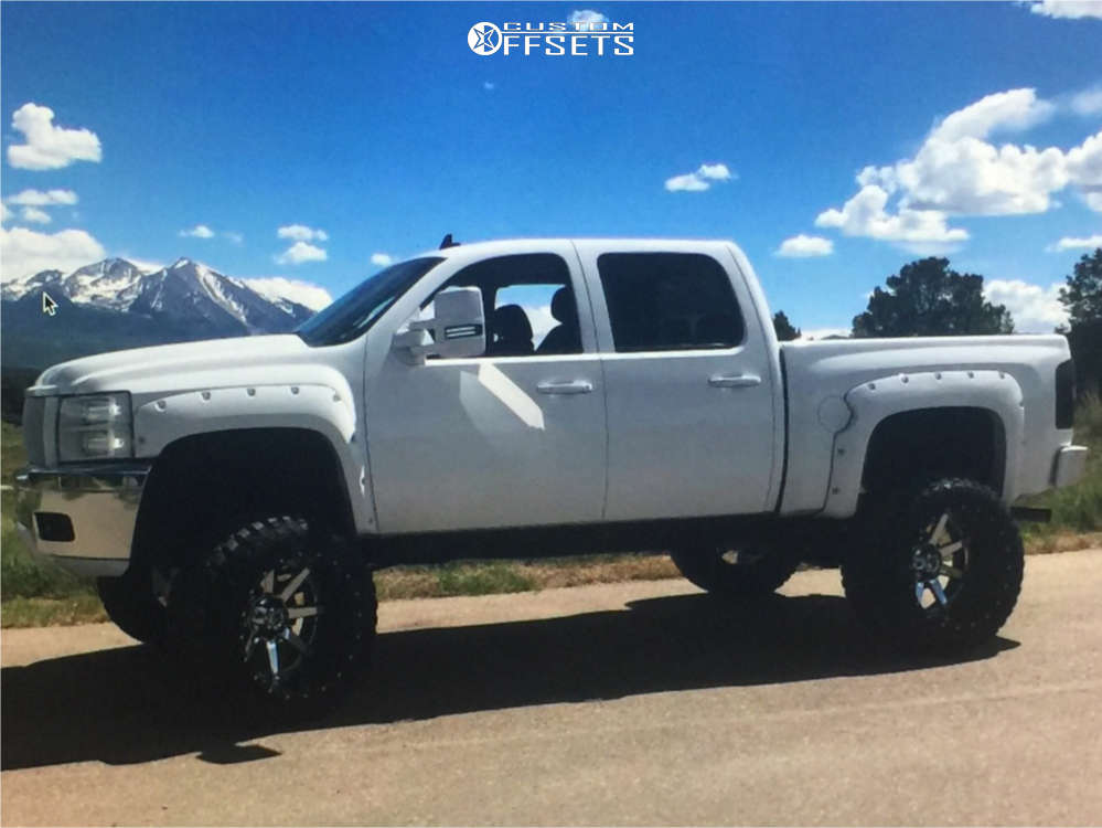 2013 Chevrolet Silverado 1500 with 24x16 -100 Fuel Maverick and 38/15 ...