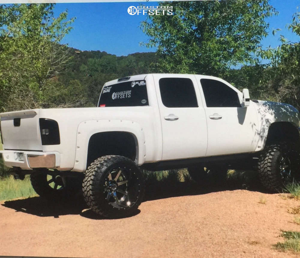 2013 Chevrolet Silverado 1500 with 24x16 -100 Fuel Maverick and 38/15 ...
