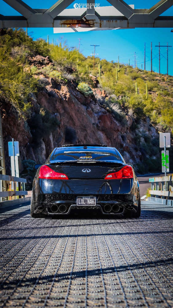 2008 Infiniti G37 Tucked Lowering Springs | Custom Offsets