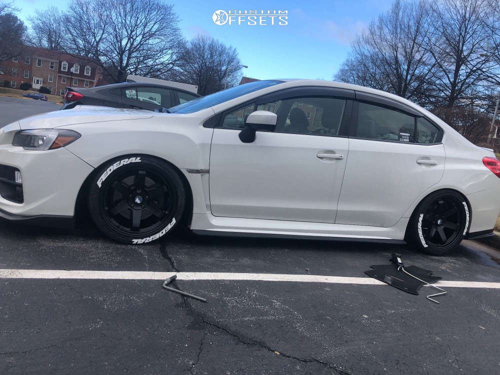 2015 Subaru WRX with 18x9.5 38 AVID1 AV6 and 255/35R18 Kenda Vezda Uhp ...