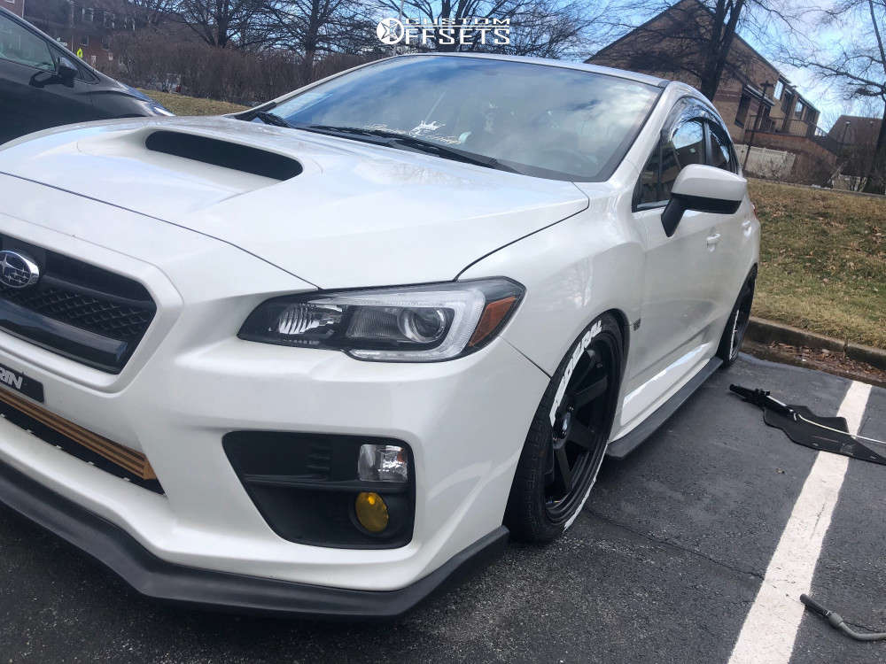 2015 Subaru WRX with 18x9.5 38 AVID1 AV6 and 255/35R18 Kenda Vezda Uhp ...