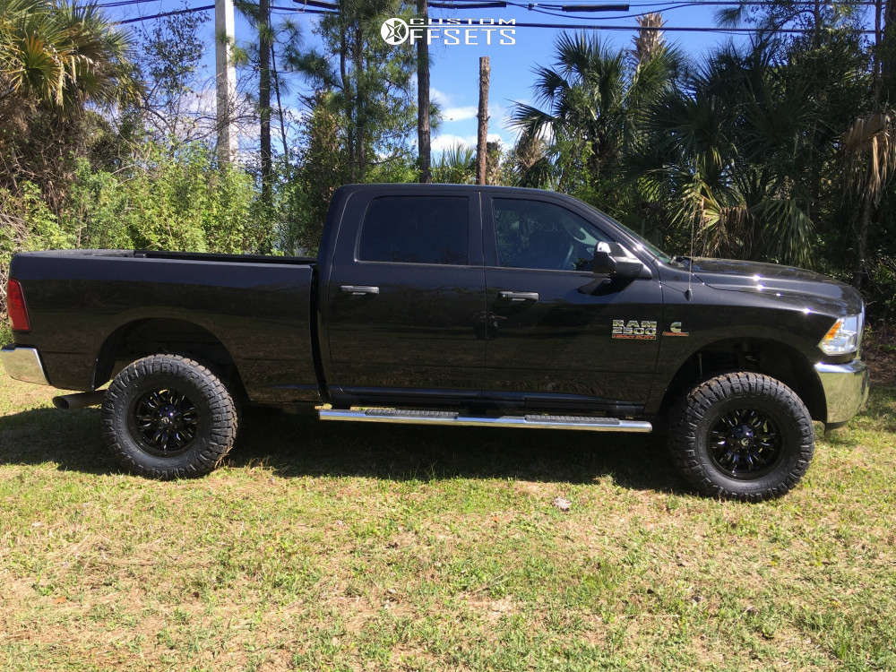 2018 Ram 2500 with 18x9 20 Fuel Sledge and 35/12.5R18 Nitto Ridge ...