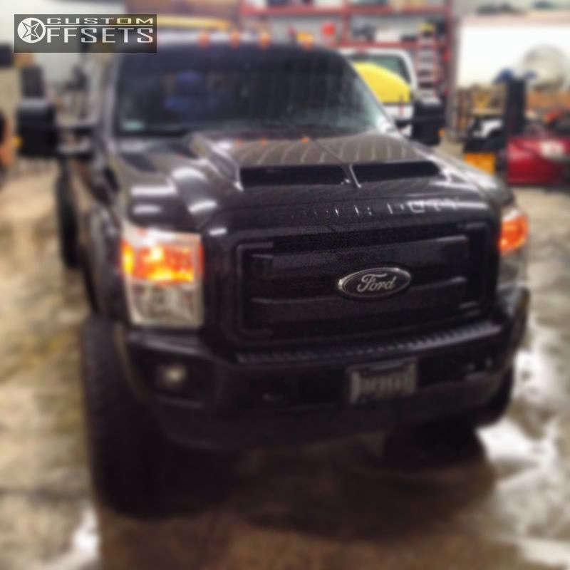 2012 Ford F-350 Super Duty with 20x10 -24 BMF Novakane and 38/12.5R20 ...