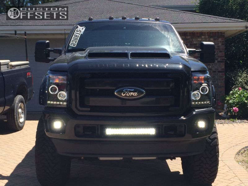 2012 Ford F-350 Super Duty with 20x10 -24 BMF Novakane and 38/12.5R20 ...