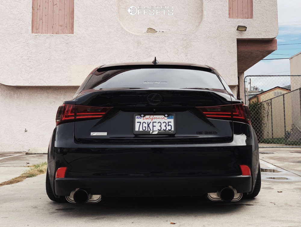 2015 Lexus IS250 with 19x9 28 Weds Vishunu and 225/25R19 Delinte D7 ...