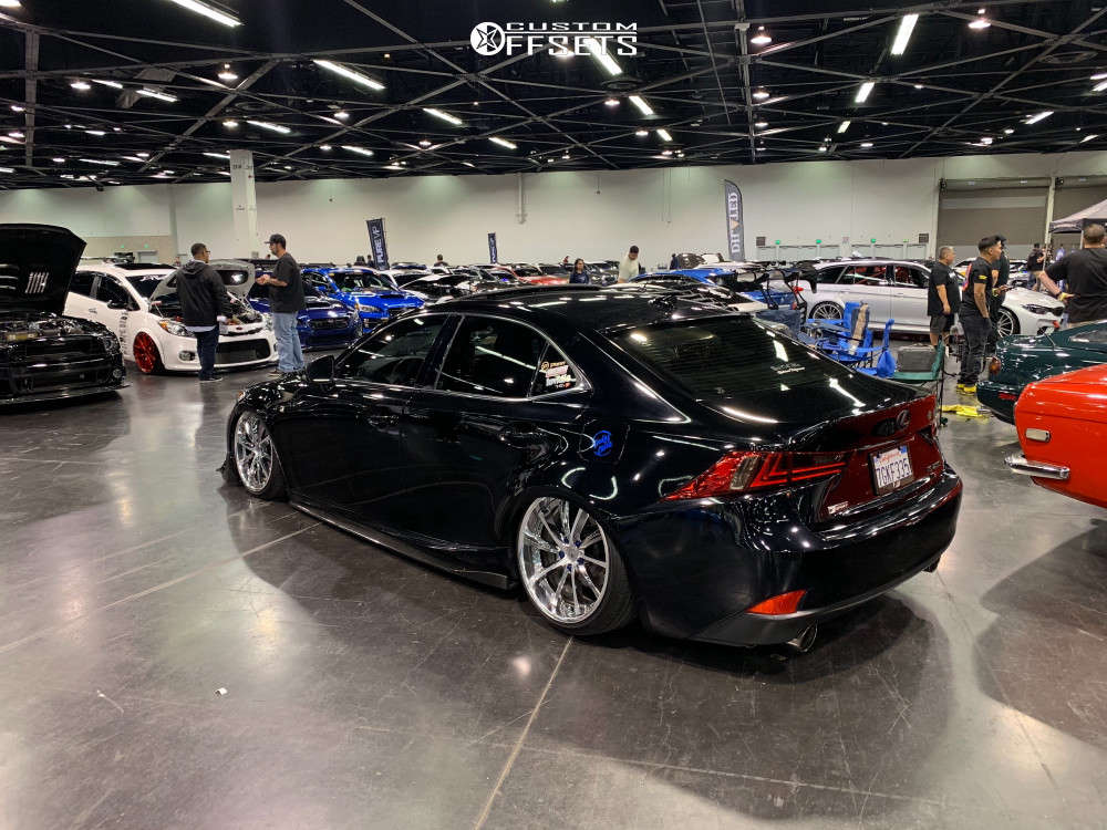 2015 Lexus IS250 with 19x9 28 Weds Vishunu and 225/25R19 Delinte D7 ...