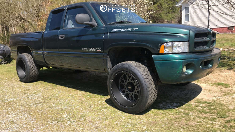 1999 Dodge Ram 1500 with 20x12 -51 Vision Rocker and 305/50R20 Nitto ...