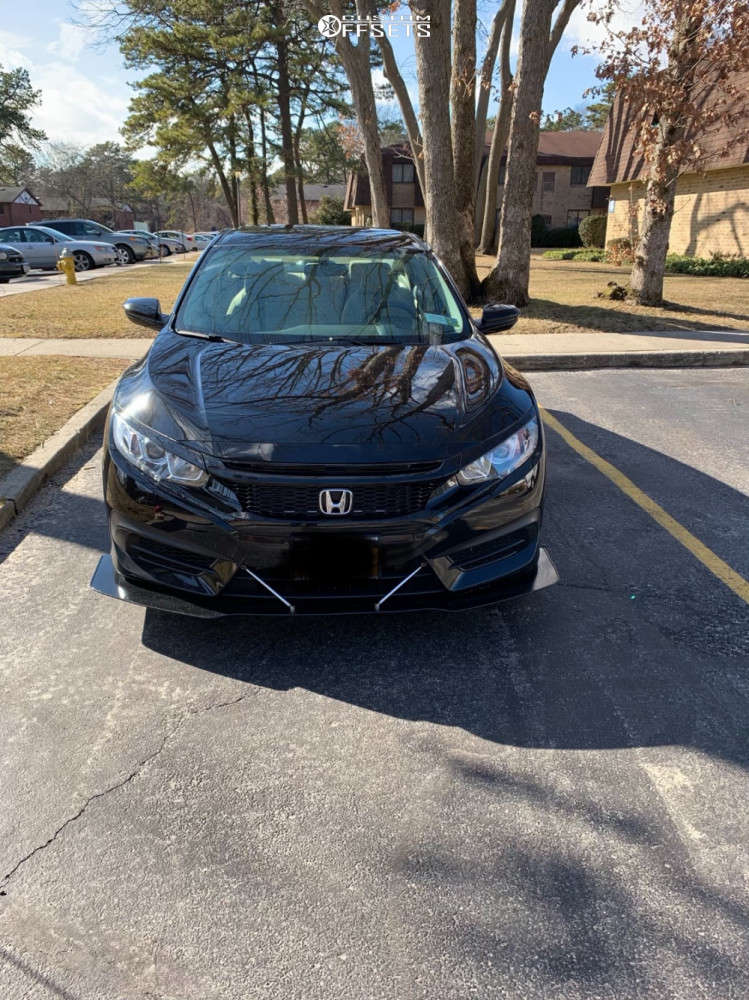 2018 Honda Civic with 18x9.5 35 Option Lab R716 and 235/40R18 Nitto Neo ...