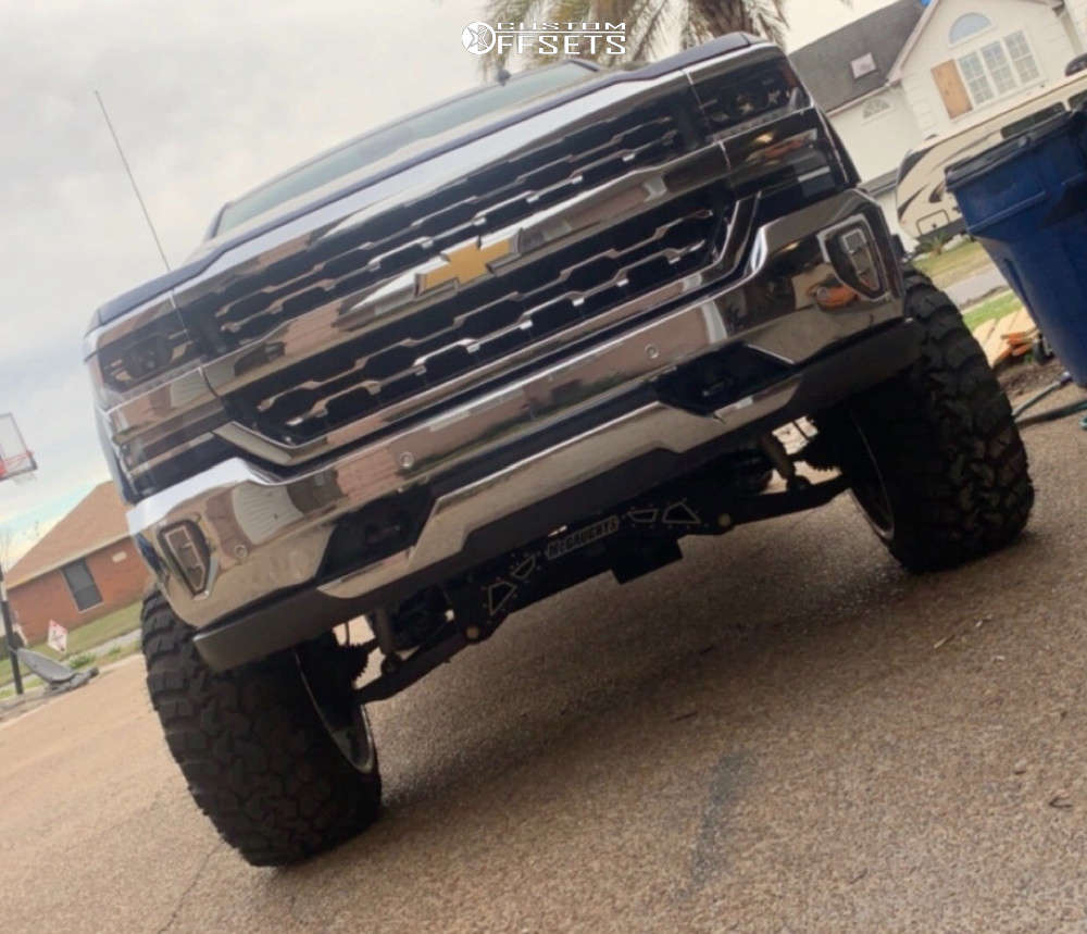 2016 Chevrolet Silverado 1500 with 22x14 -76 Specialty Forged Sf034 and 35/14.5R22 Super Swamper ...