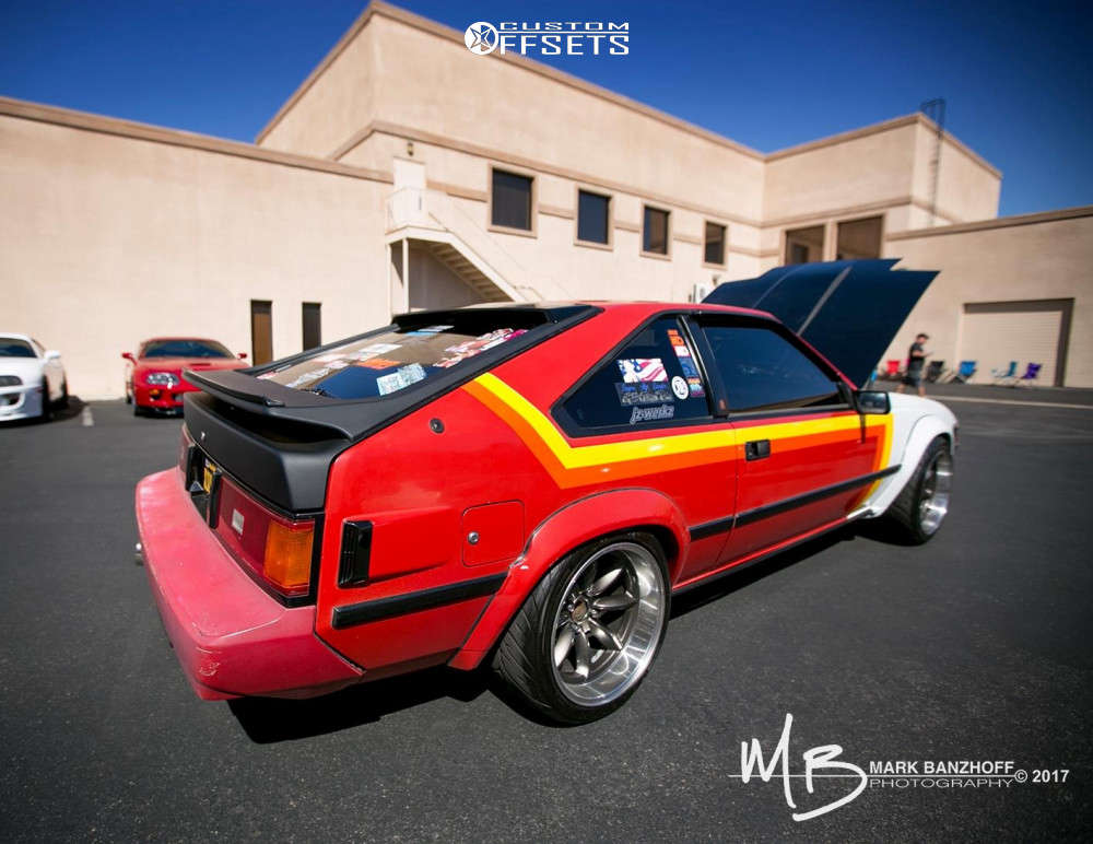1983 Toyota Celica with 17x9 -13 Rota RBR and 235/40R17 Federal 595 RS ...