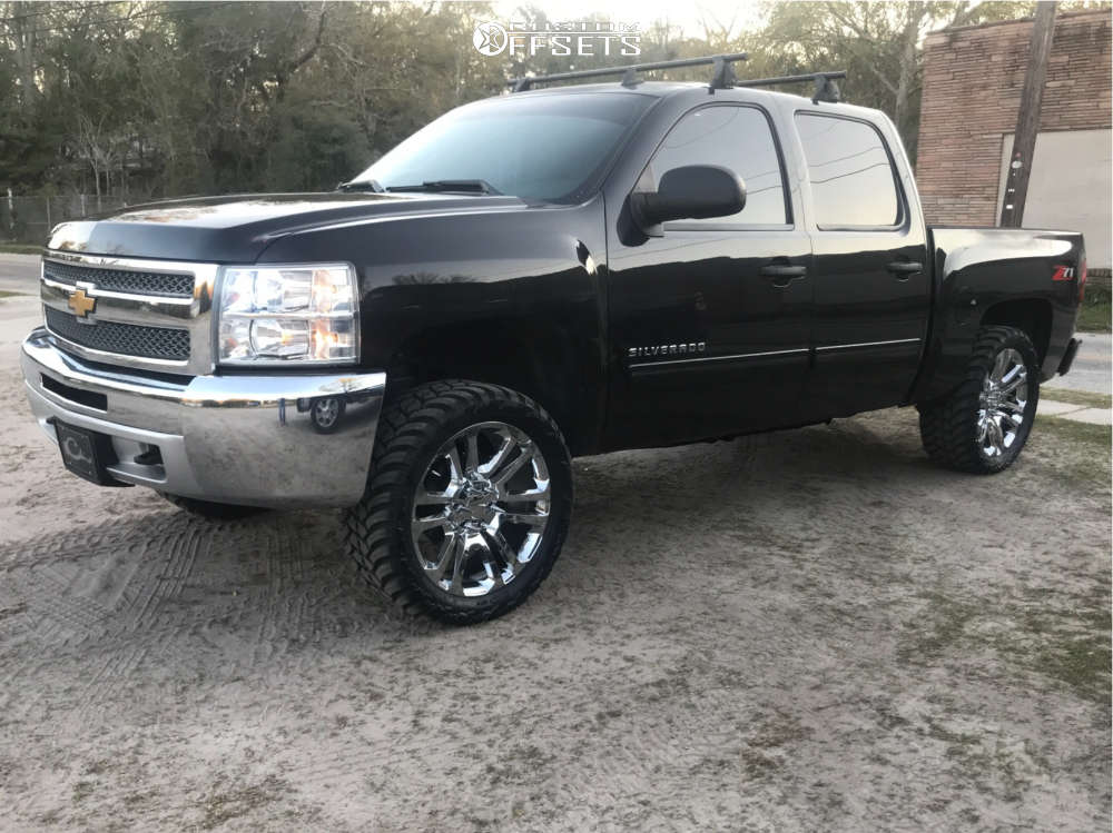 2012 Chevrolet Silverado 1500 with 22x9 24 OE Performance 158 and 33/12 ...