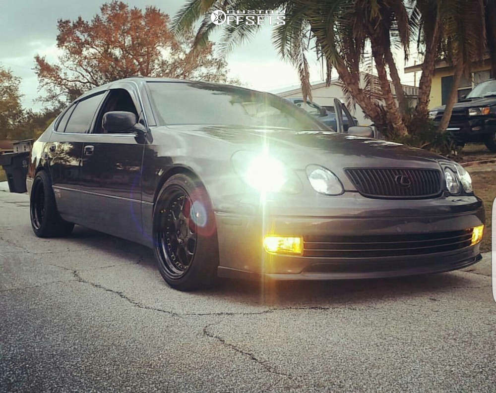 2002 Lexus GS300 with 18x9.5 15 Aodhan Ah01 and 245/35R18 Falken Azenis ...