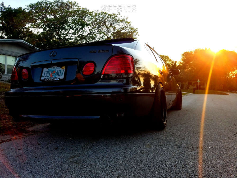2002 Lexus GS300 with 18x9.5 15 Aodhan Ah01 and 245/35R18 Falken Azenis ...