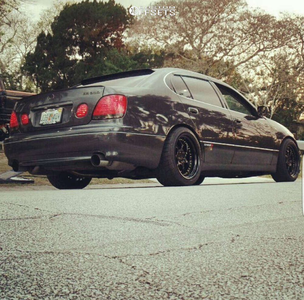 2002 Lexus GS300 with 18x9.5 15 Aodhan Ah01 and 245/35R18 Falken Azenis ...
