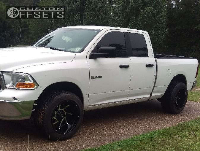 2009 Ram 1500 with 20x12 -51 Vision Prowler and 305/50R20 Hankook ...