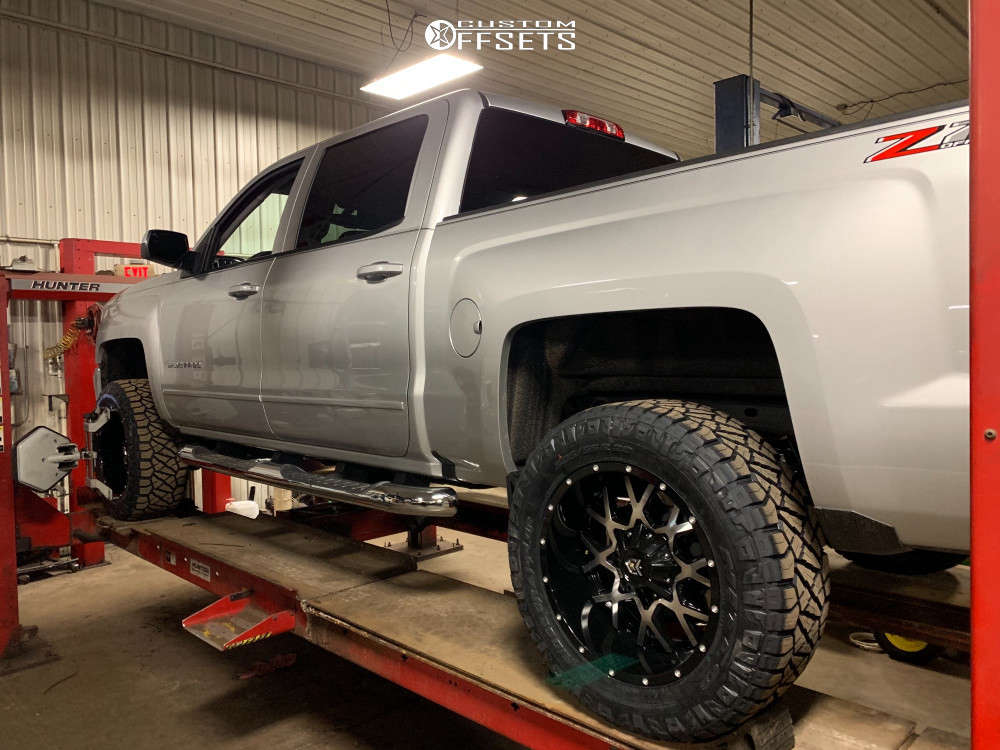2018 Chevrolet Silverado 1500 with 20x10 -19 Dropstars 645mb and 33/12 ...