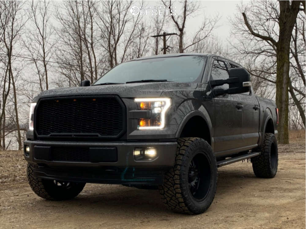 2017 Ford F-150 with 20x10 -25 Ultra Hunter and 33/12.5R20 Nitto Ridge Grappler and Suspension ...
