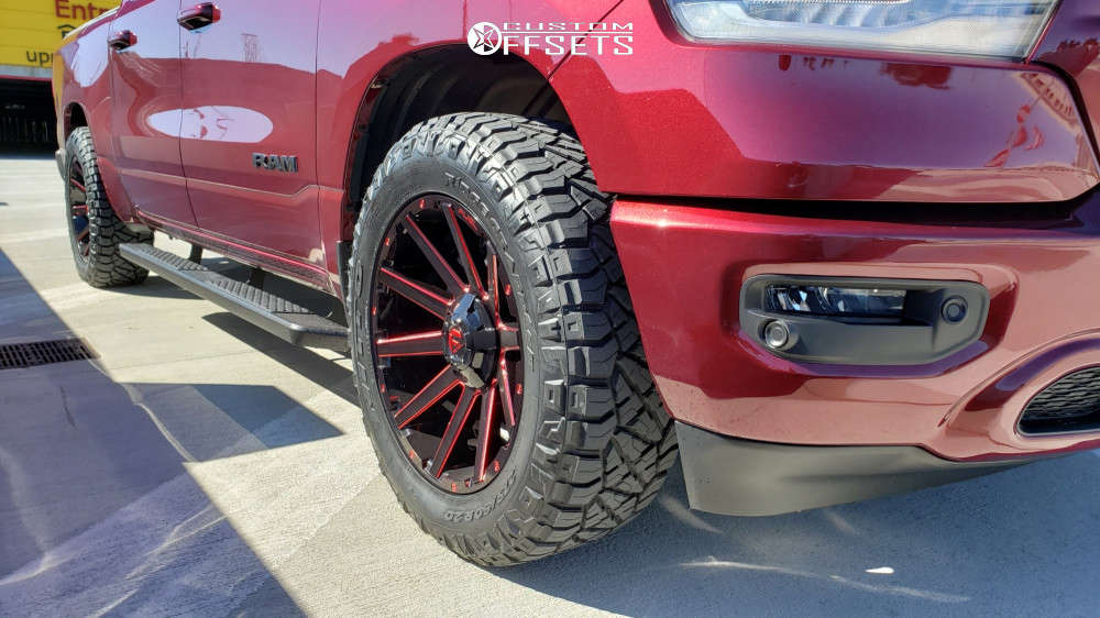 2019 Ram 1500 with 20x9 1 Fuel Contra and 275/60R20 Nitto Ridge ...