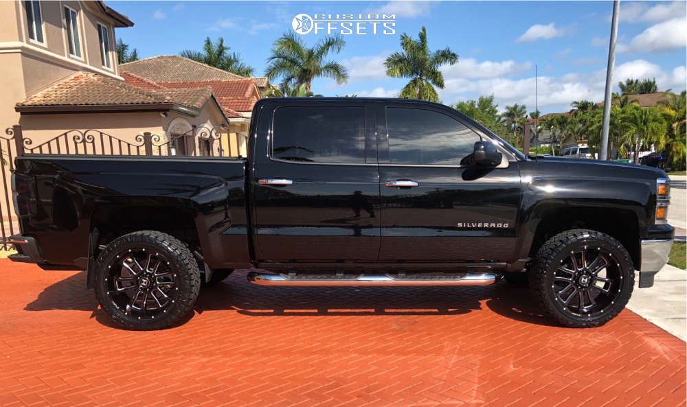 2014 Chevrolet Silverado 1500 with 22x10 -25 Hostile Gauntlet and 33/12 ...