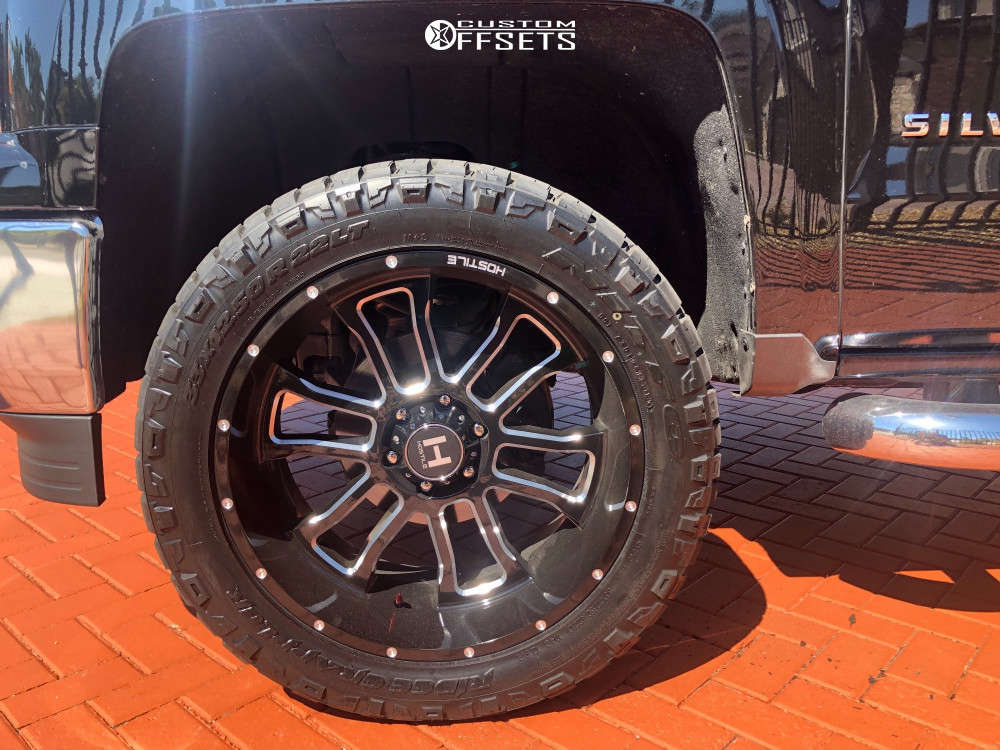 2014 Chevrolet Silverado 1500 with 22x10 -25 Hostile Gauntlet and 33/12 ...