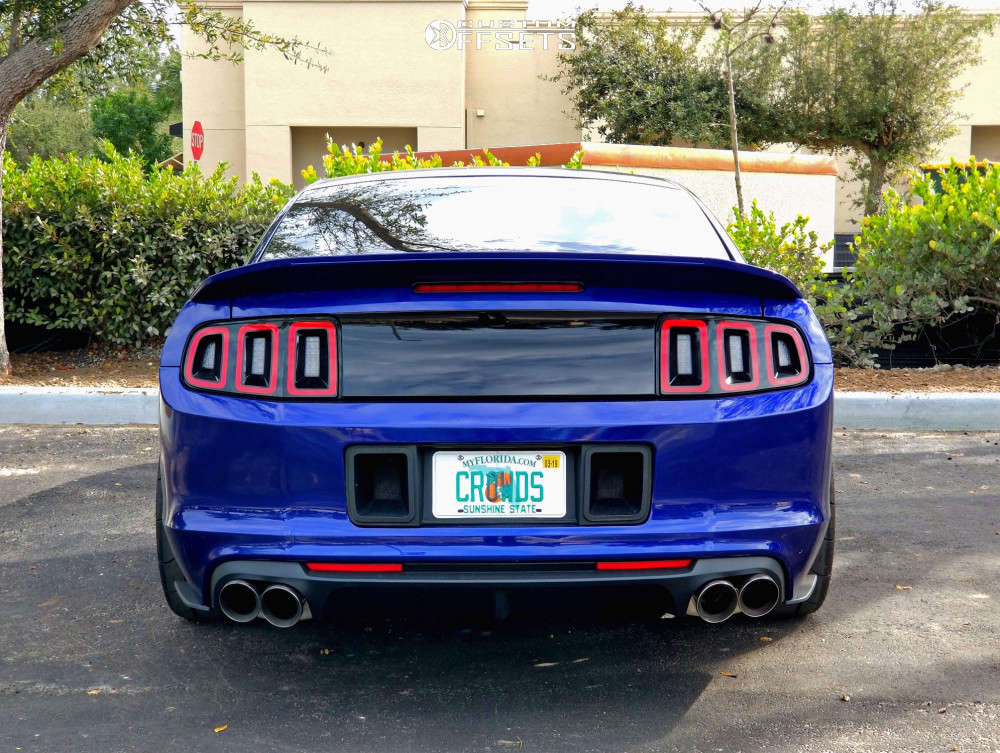 2014 Ford Mustang with 19x8 35 American Muscle Gt500 Style and 255 ...