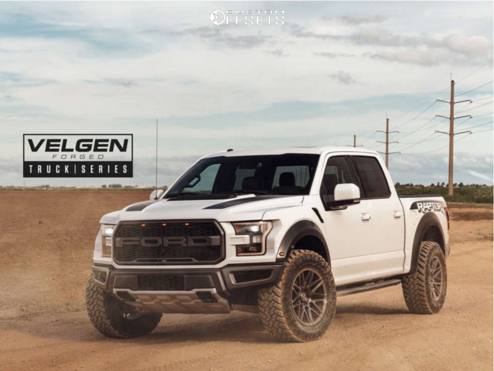 2018 Ford Raptor with 20x10 -5 Velgen Vft9 and 35/12.5R20 Nitto Terra ...