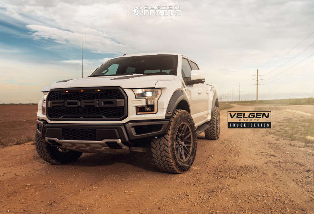 2018 Ford Raptor with 20x10 -5 Velgen Vft9 and 35/12.5R20 Nitto Terra ...