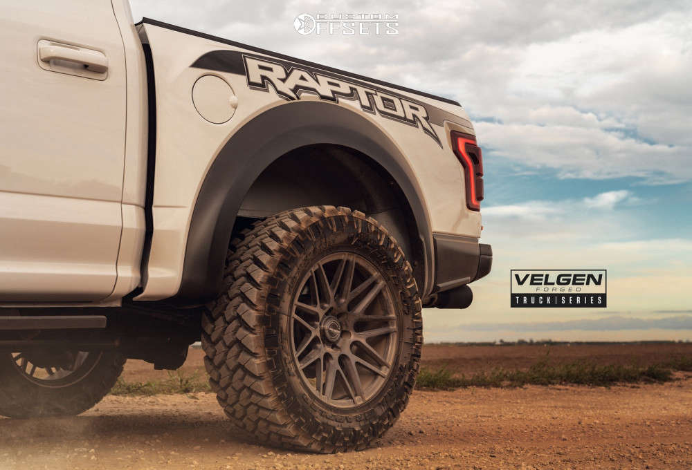 2018 Ford Raptor with 20x10 -5 Velgen Vft9 and 35/12.5R20 Nitto Terra ...