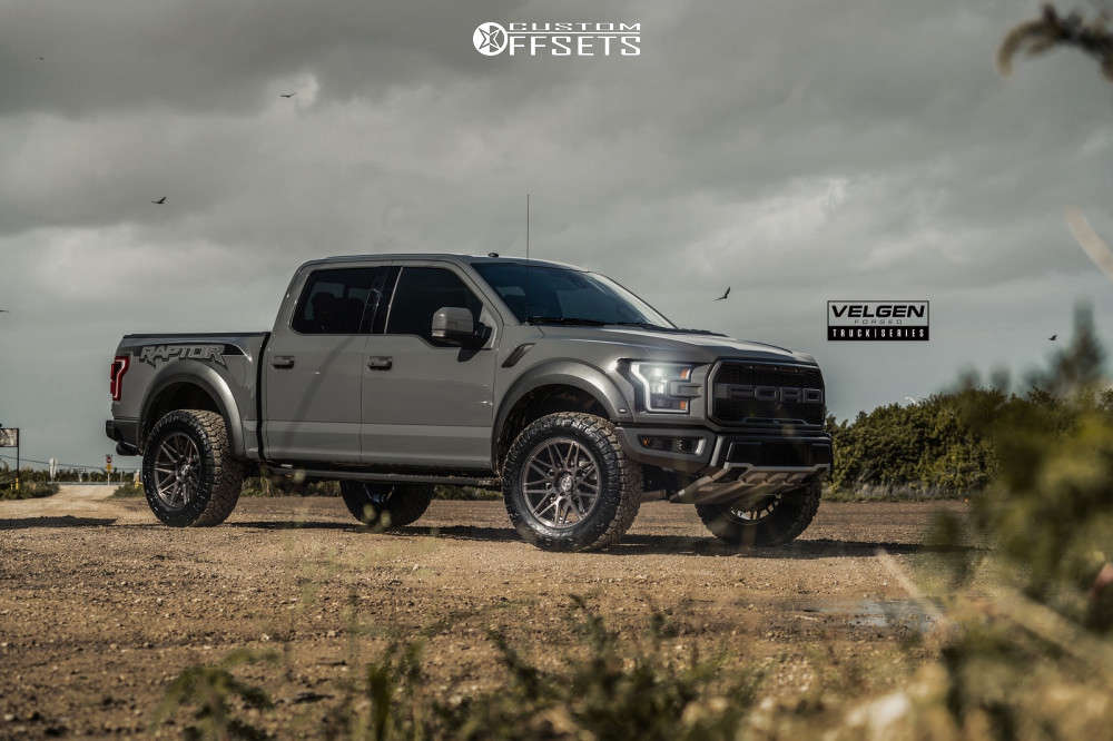 2018 Ford Raptor with 20x10 -5 Velgen Vft9 and 35/12.5R20 Nitto Terra ...