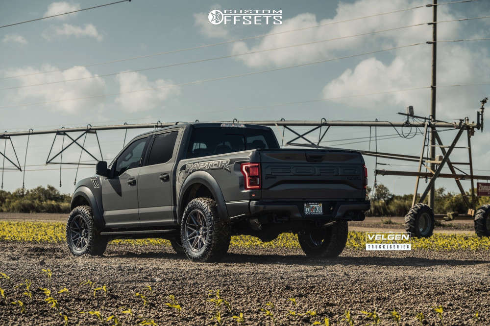 2018 Ford Raptor with 20x10 -5 Velgen Vft9 and 35/12.5R20 Nitto Terra ...