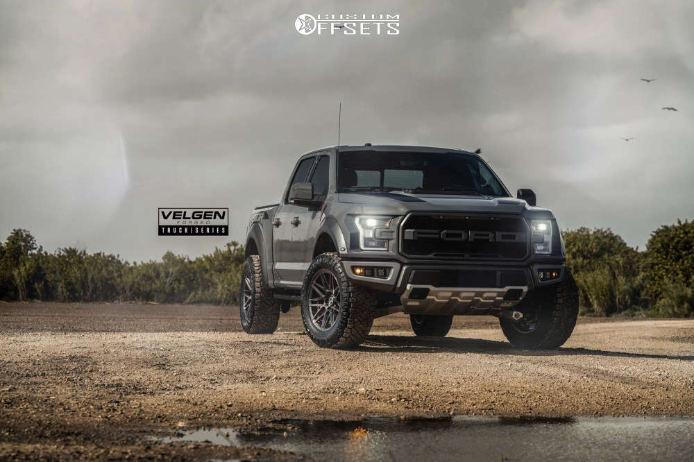 2018 Ford Raptor with 20x10 -5 Velgen Vft9 and 35/12.5R20 Nitto Terra ...