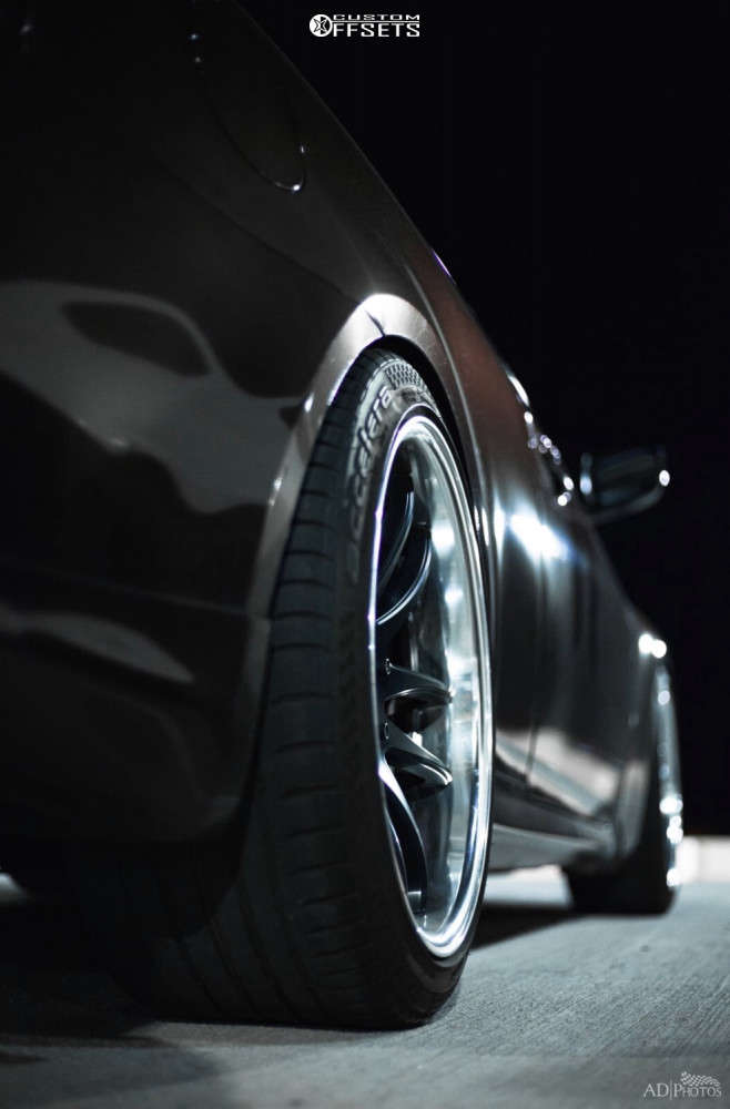 2012 Infiniti G37 with 19x9.5 25 Work Emotion Cr 2p and 245/40R19 ...