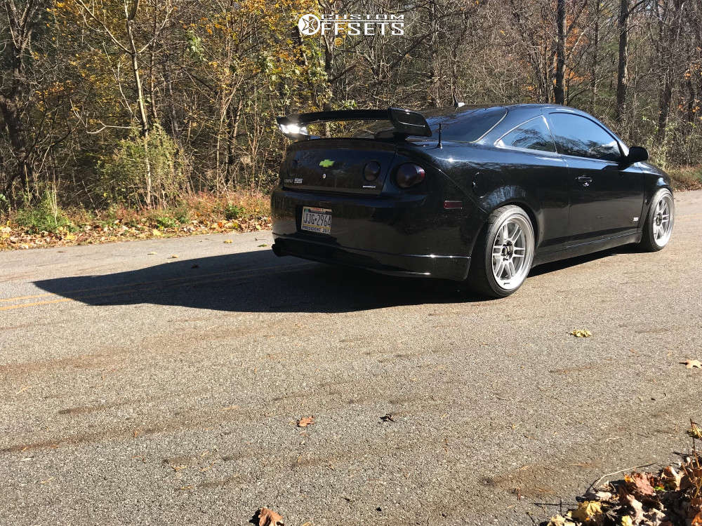 2009 Chevrolet Cobalt with 18x9 35 Enkei RPF1 and 225/40R18 Firestone ...